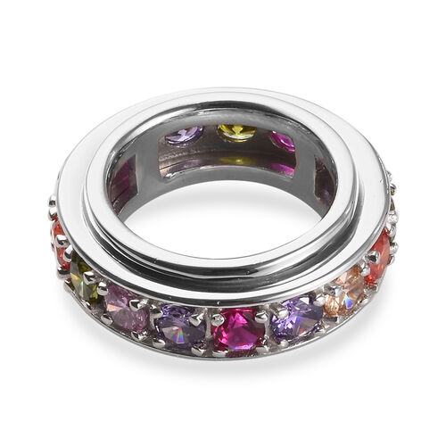 Simulated Rainbow Sapphire and Simulated Multi Gemstone Eternity ...