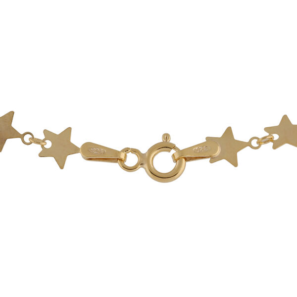 Italian Made - Designer Inspired Gold Overlay Sterling Silver Star Link ...