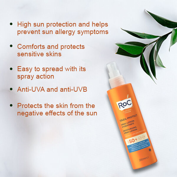 ROC: Sun Protect Moisturising Spray Lotion SPF50- 200ml - 6275554 - TJC