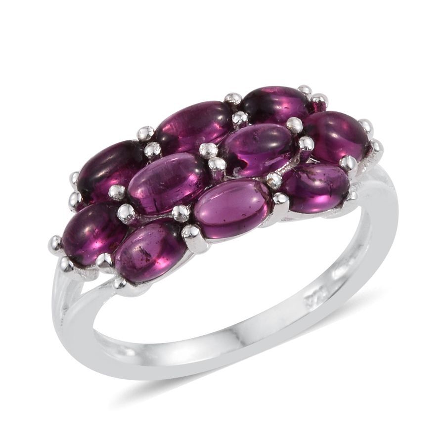 Rhodolite Garnet (Ovl) Ring in Sterling Silver 2.500 Ct. - 2559618 - TJC