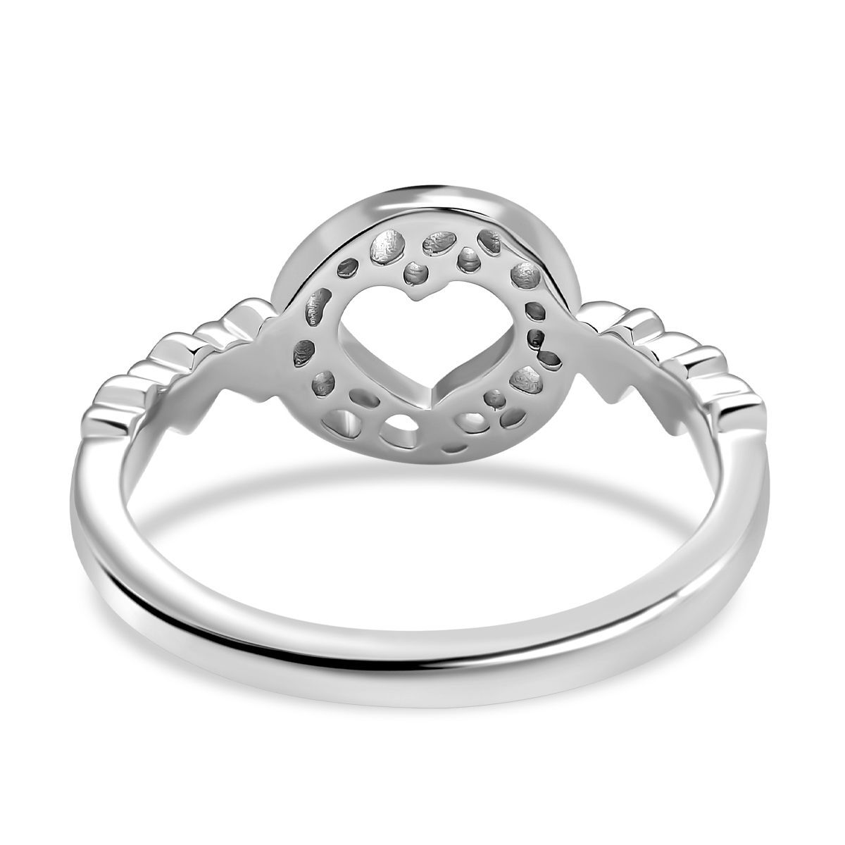 Rachel Galley- Love Bite Collection - Rhodium Overlay Sterling Silver Ring - M7167988 - TJC