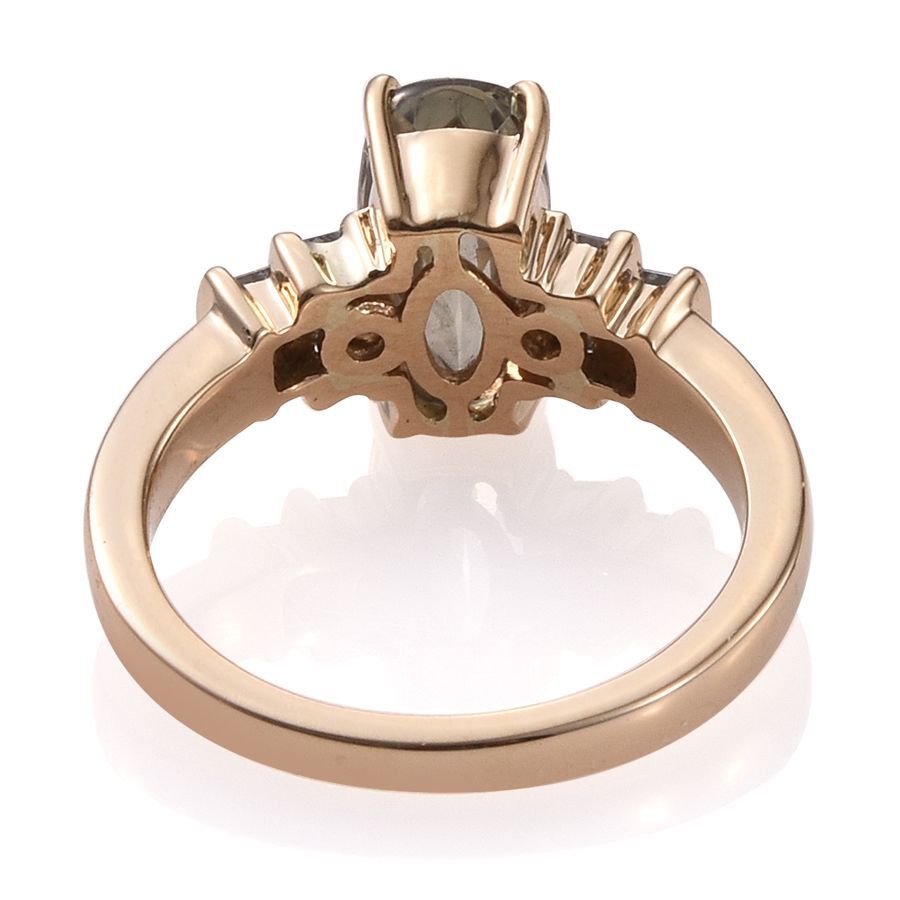 One Off ILIANA 18K Y Gold Rare Turkizite and Diamond Ring 3.250 Ct ...