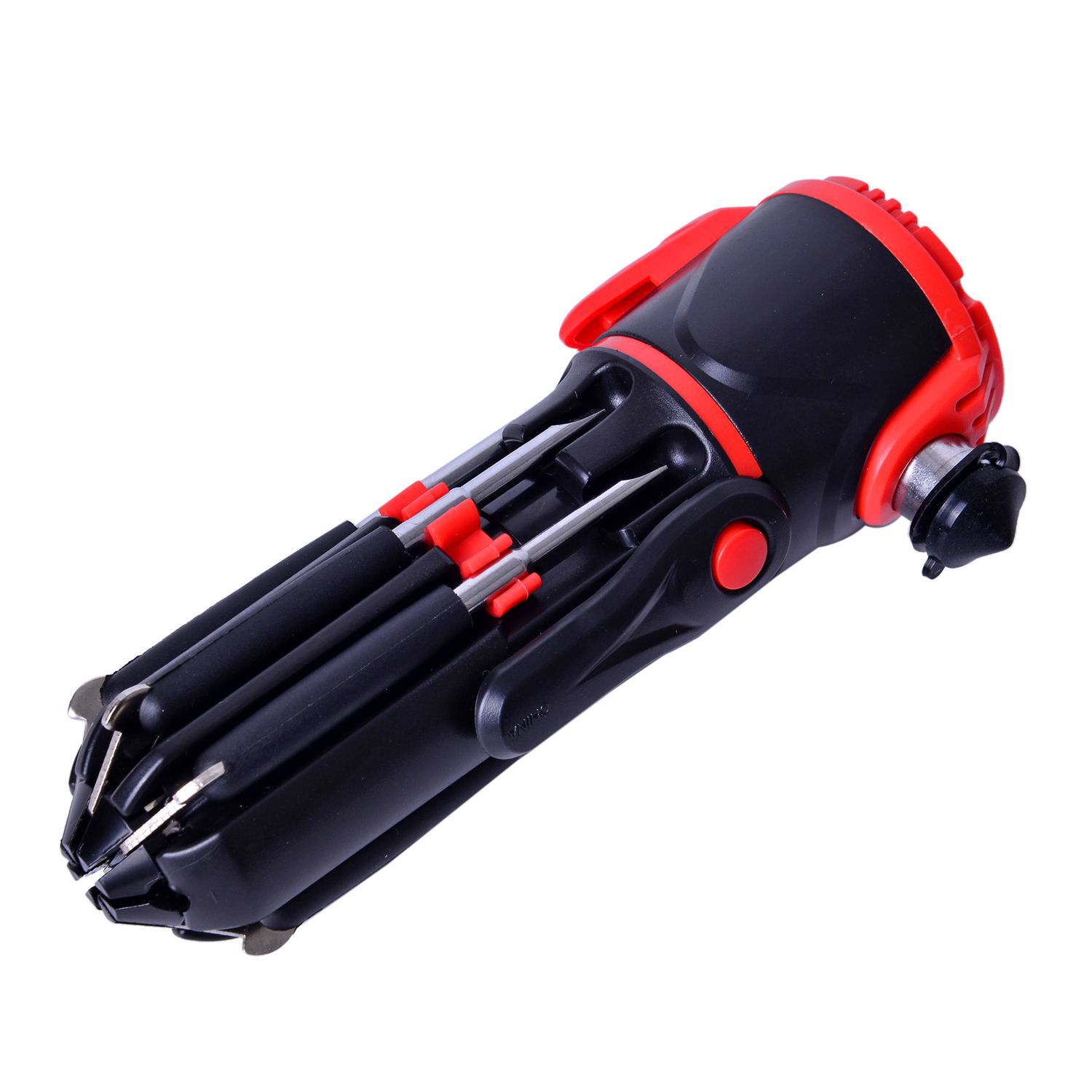 Red and Black Colour Multi Functional Hammer with LED Flashlight (Size ...