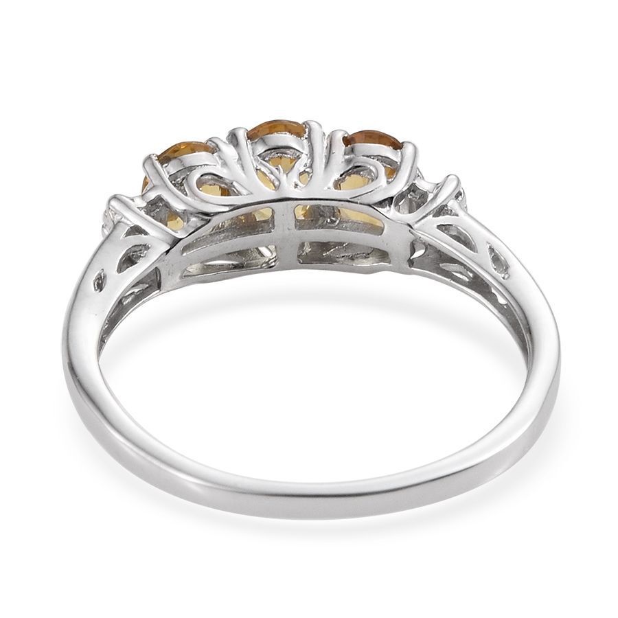 Marialite (Ovl), Diamond Ring in Platinum Overlay Sterling Silver 1.150 ...