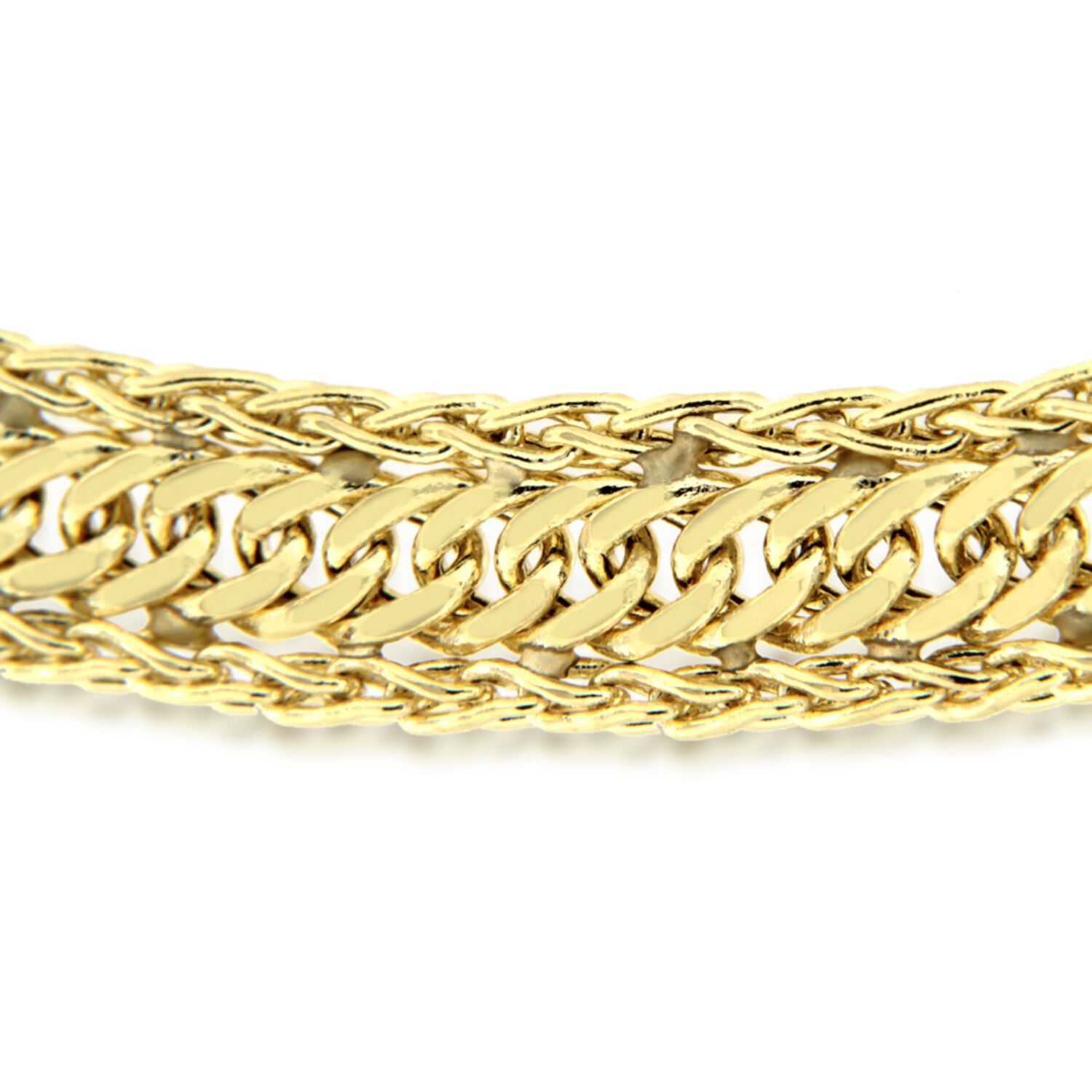 9K Yellow Gold 7mm Diamond Cut Curb Spiga Bracelet 7 Inch - 7193090 - TJC