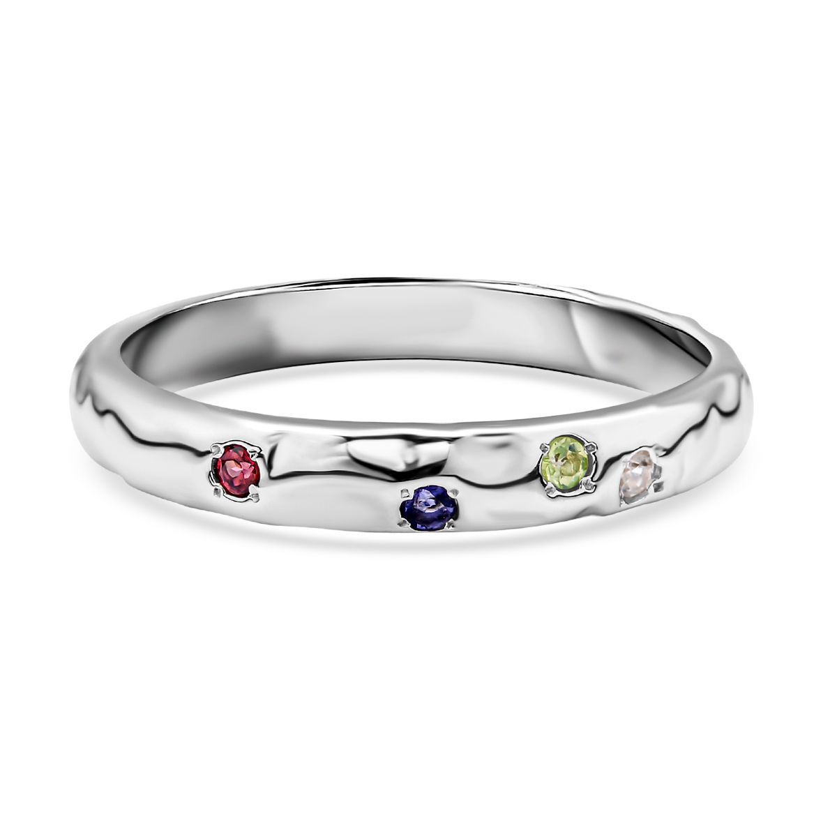 RACHEL GALLEY - Hebei Peridot, Rhodolite Garnet and Multi Gemstone Band ...