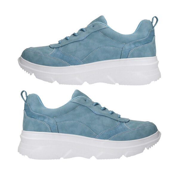 Hopful Powder Blue and White Trainers with Laces - M6274780 - TJC
