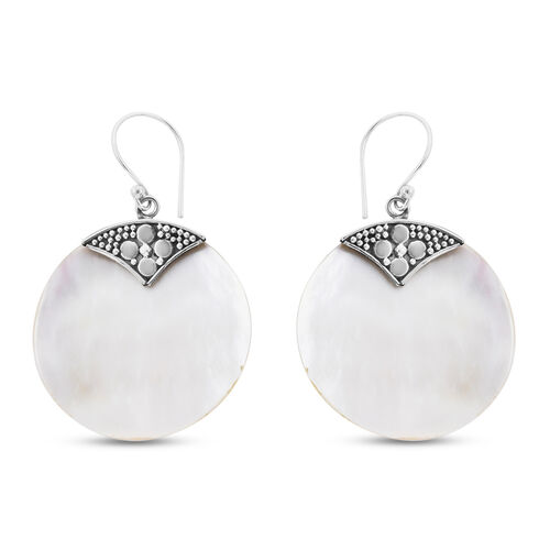 Royal Bali Collection Mother of Pearl Drop Earrings in Sterling Silver ...