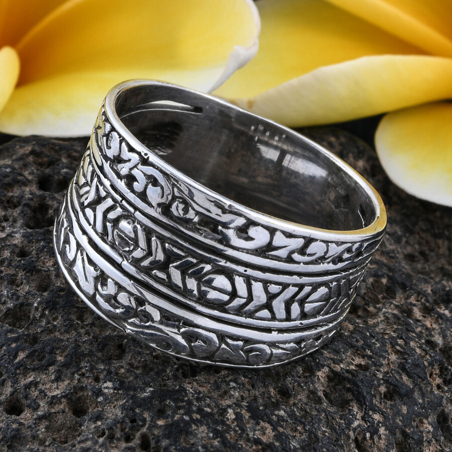 Royal Bali Collection Band Ring in Sterling Silver 5.24 Grams ...