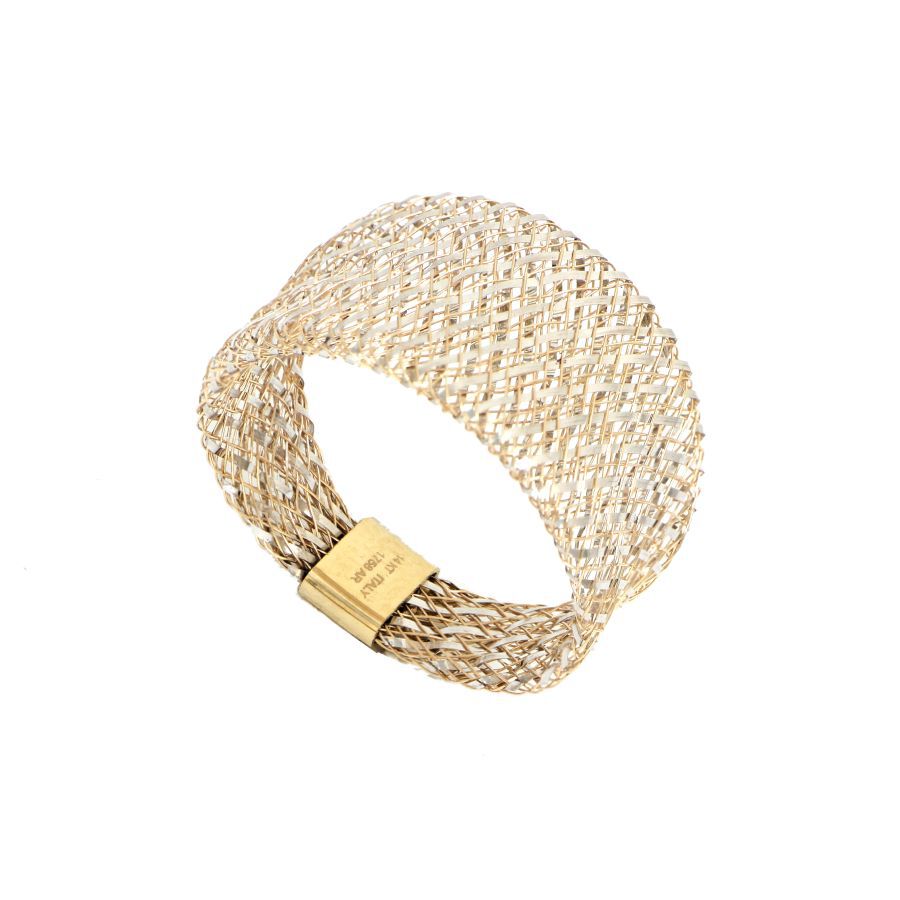 Italian Made Dome Stretchable Ring in 9K Yellow Gold - M6343622 - TJC