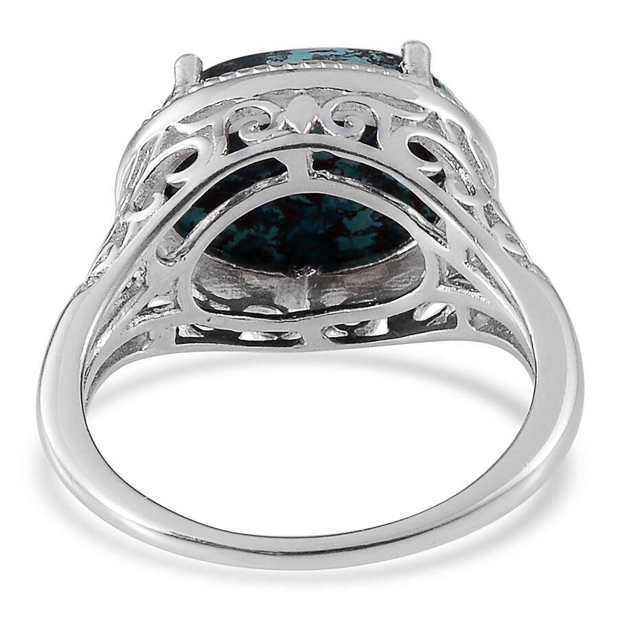 Table Mountain Shadowkite (Ovl) Solitaire Ring in Platinum Overlay ...