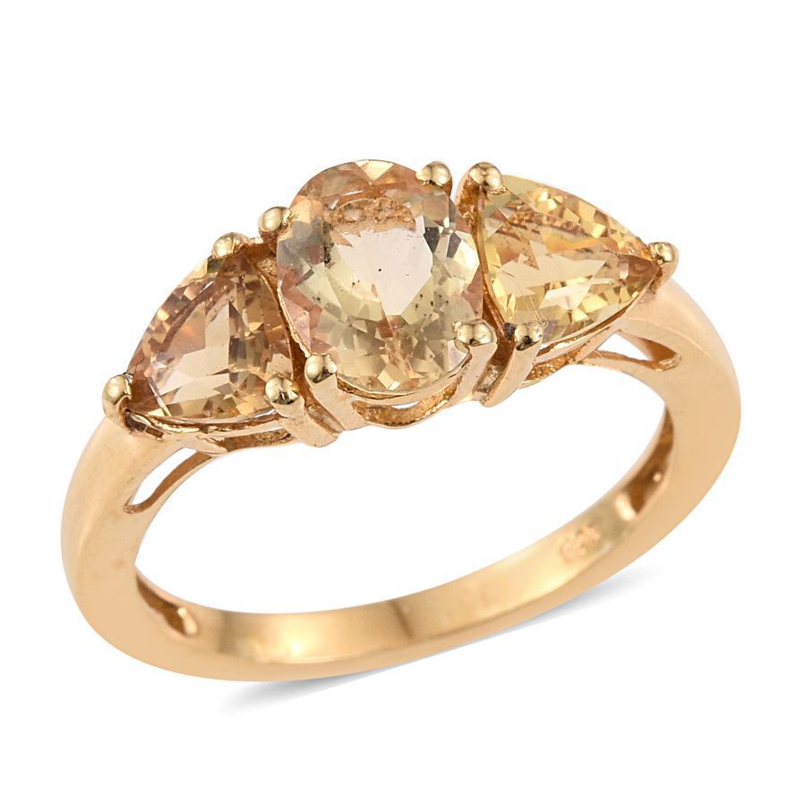 Marialite (Ovl 1.10 Ct) Ring in 14K Gold Overlay Sterling Silver 2.250 ...