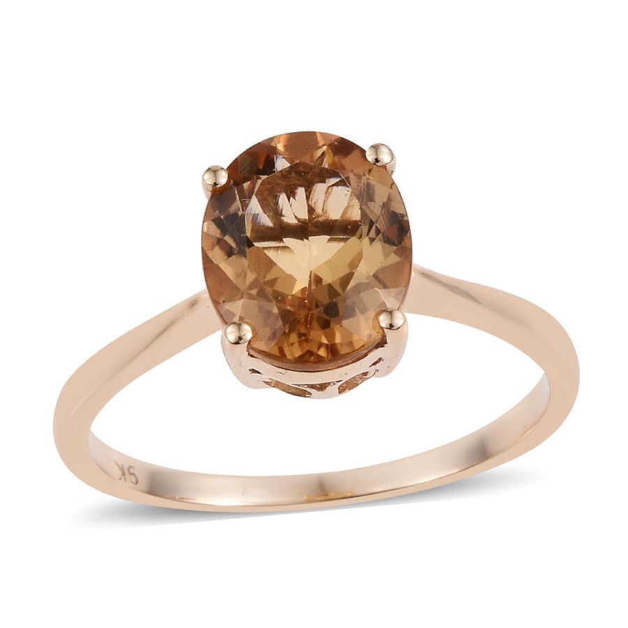 9K Y Gold AAA Marialite (Ovl) Solitaire Ring 3.000 Ct. - 2529953 - TJC