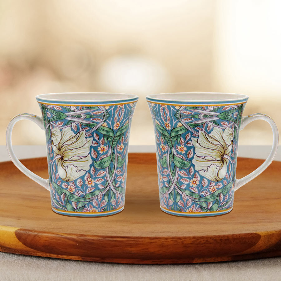 Lesser and Pavey - William Morris Pimpernel Mugs - Set of 2 - Made in ...