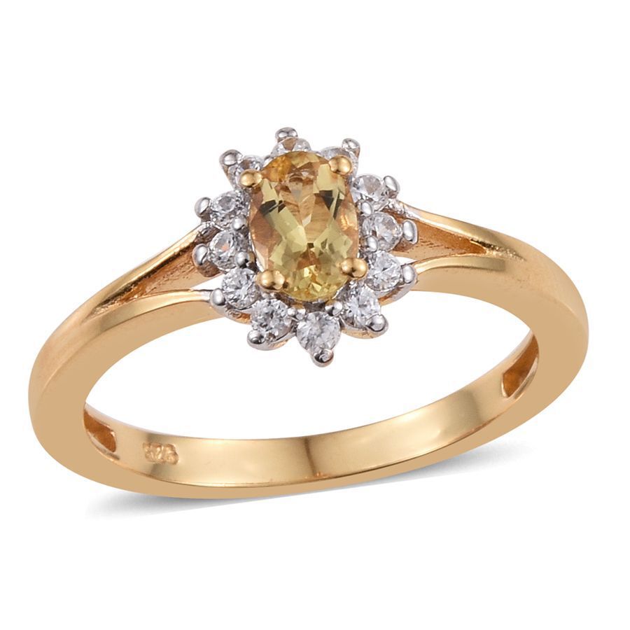Marialite (Ovl 0.50 Ct), Natural Cambodian Zircon Ring in 14K Gold ...