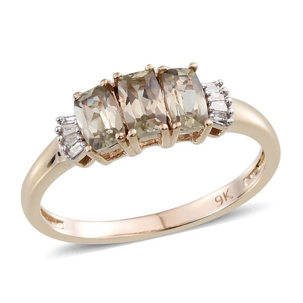 9K Y Gold Turkizite (Cush), Diamond Ring 1.100 Ct. - M2423334 - TJC