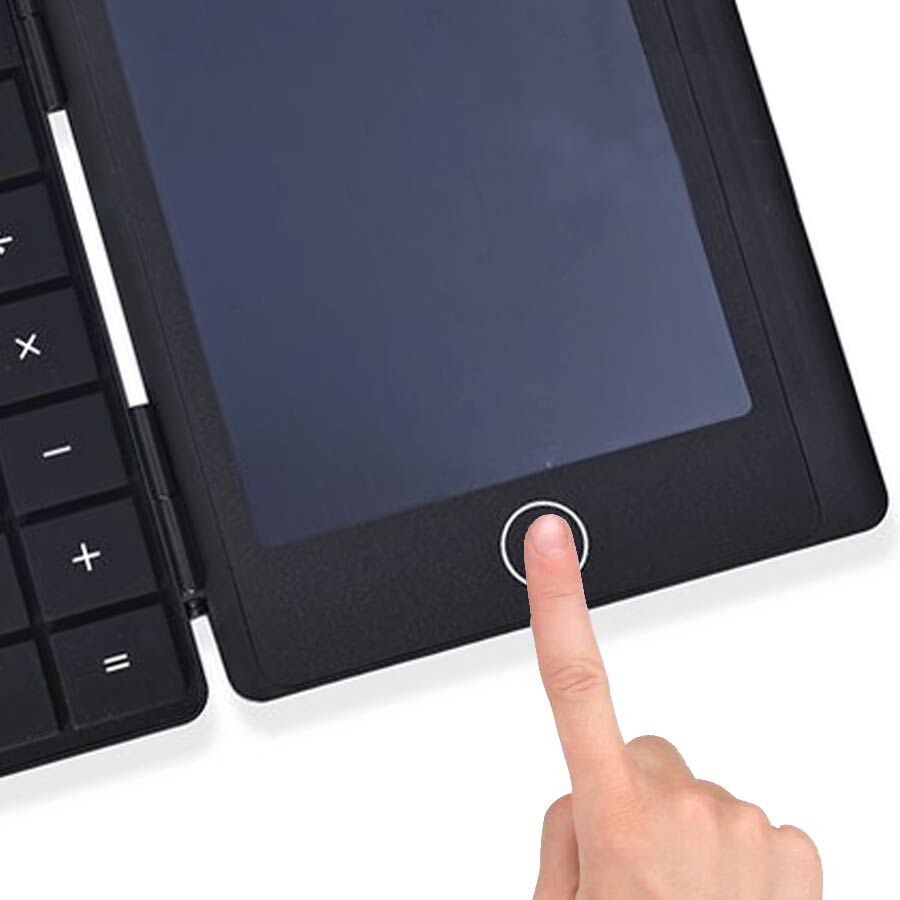 Rechargeable LCD Writing Tablet with Calculator Size 10.5x14.5x1.3 Cm ...
