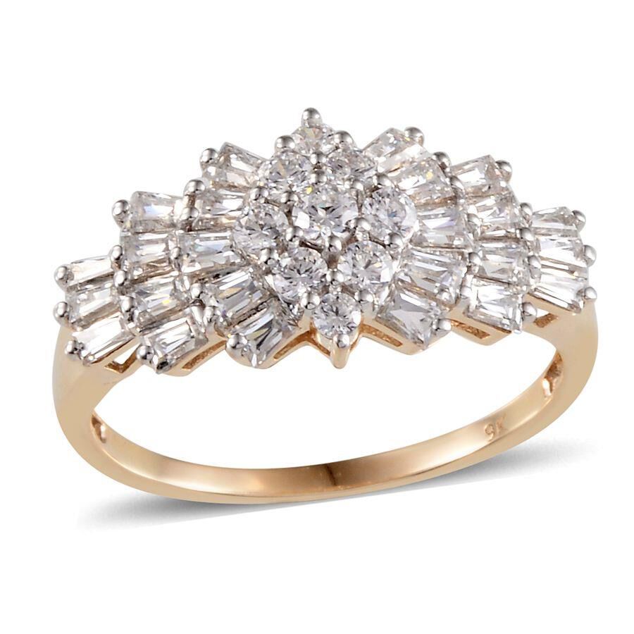 9K Y Gold (Rnd) Ring Made with Finest CZ 1.736 Ct. - 2195435 - TJC