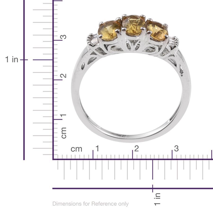 Marialite (Ovl), Diamond Ring in Platinum Overlay Sterling Silver 1.150 ...