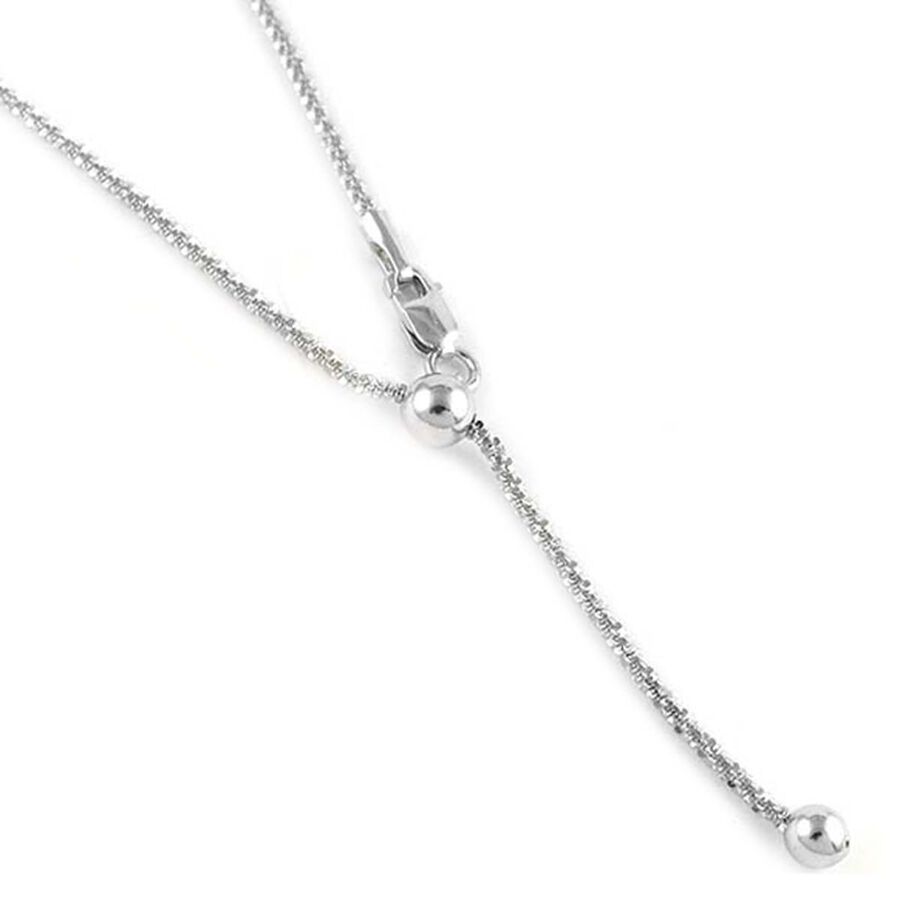 Adjustable Slider Chain in Sterling Silver 24 Inch - 3561500 - TJC