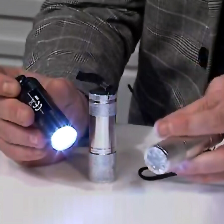 ROLSON 3 Piece - 9 LED Aluminium Torch Set (with 9 AAA Batteries ...