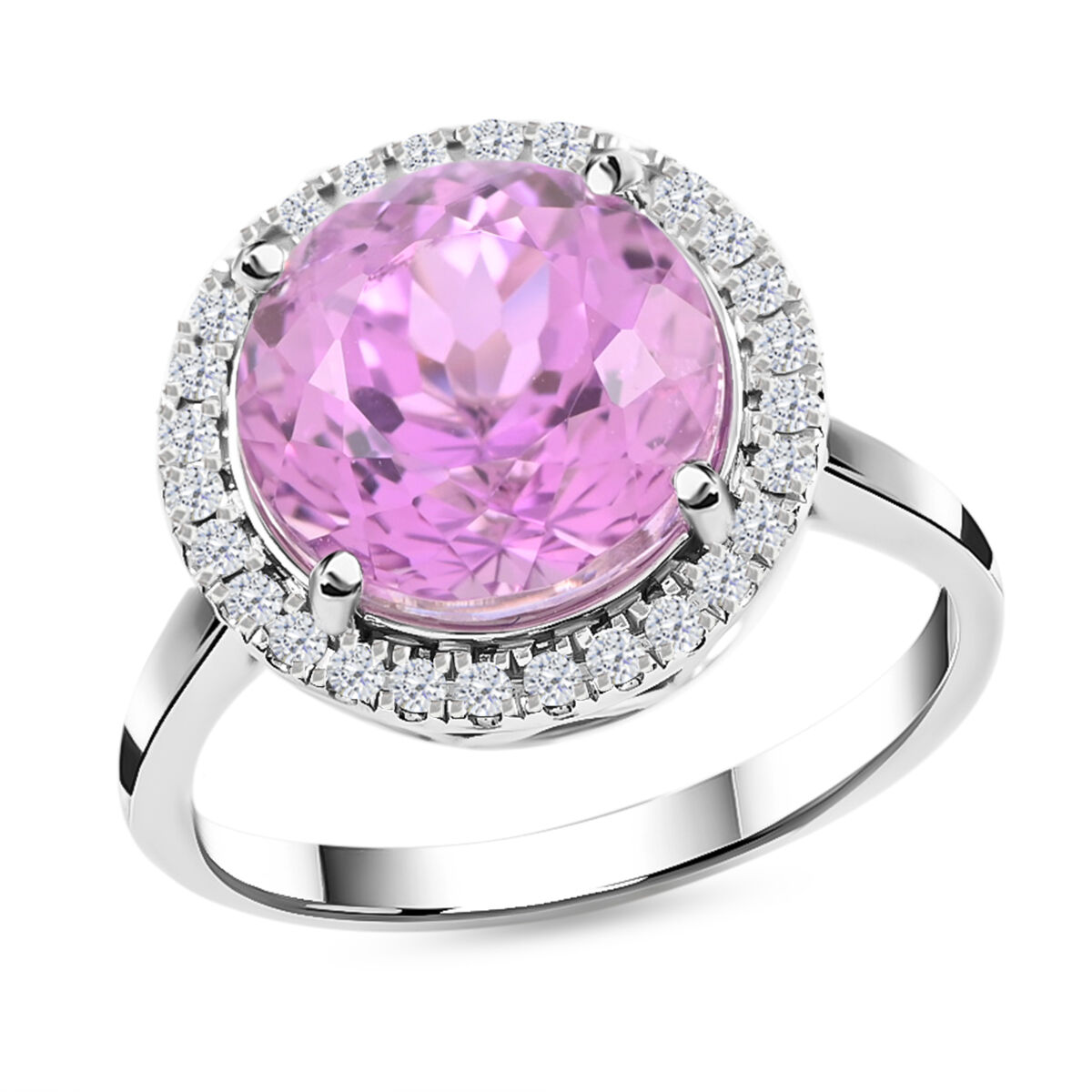 AGI Certified 950 Platinum AAAA Patroke Kunzite and Diamond (VS-E-F ...